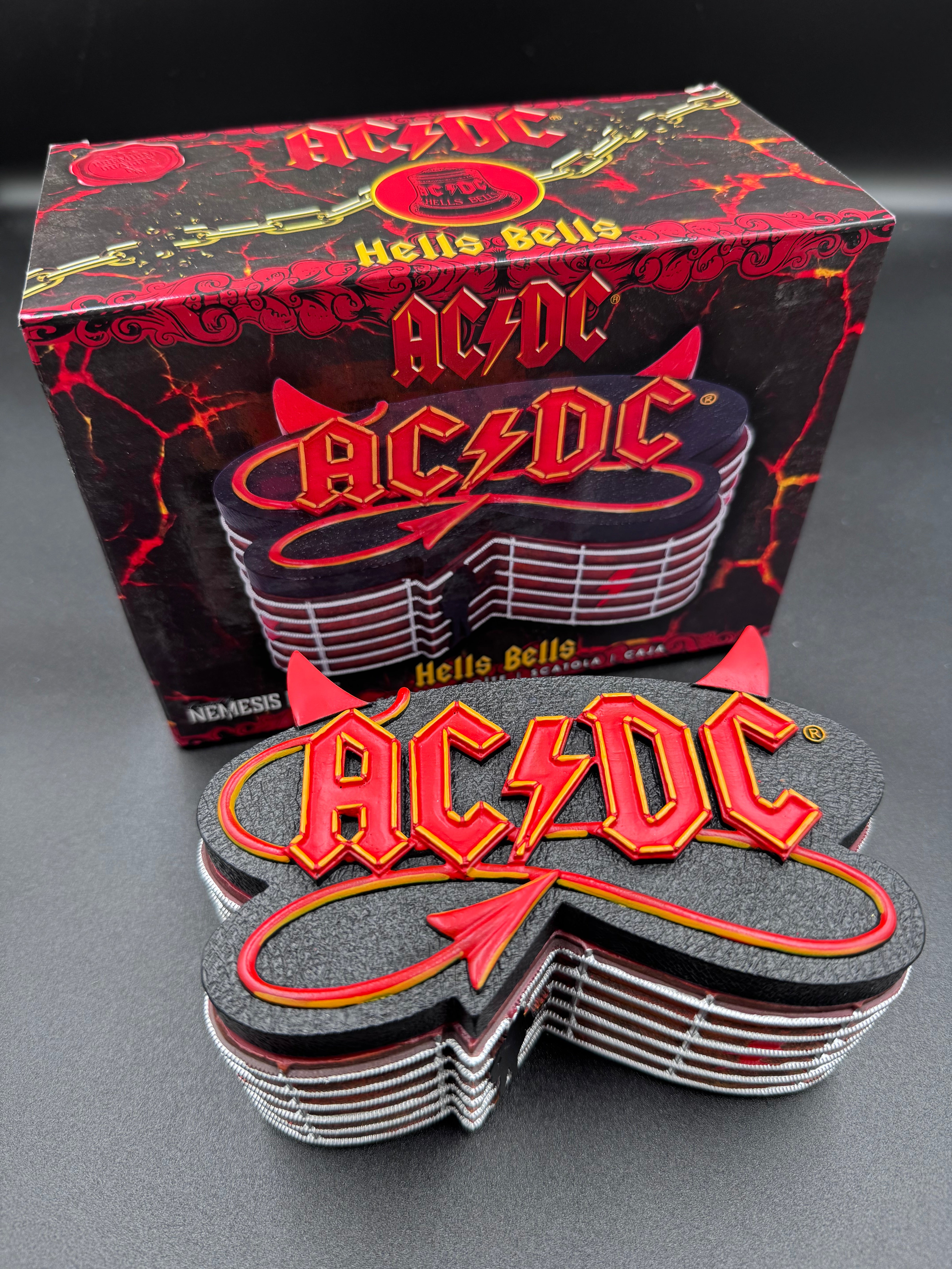 AC/DC Logo Guitar Storage Box 15cm | Official Licensed Rock Collectible ...